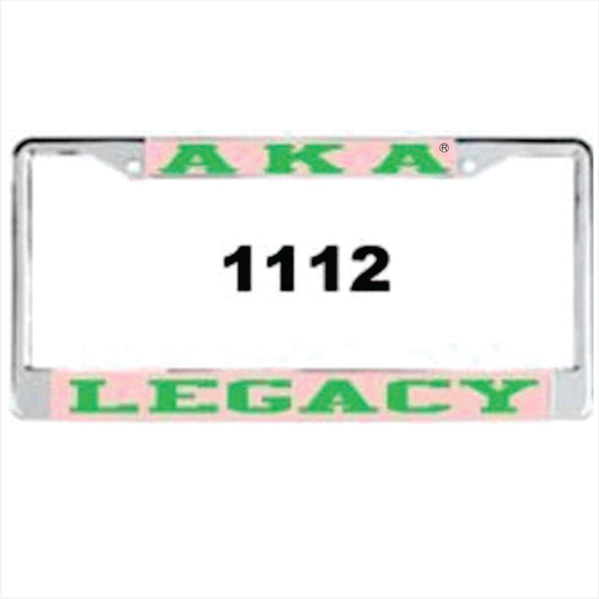 AKA Legacy Auto Frame Pink/Green – 3 Sisters Embroidery