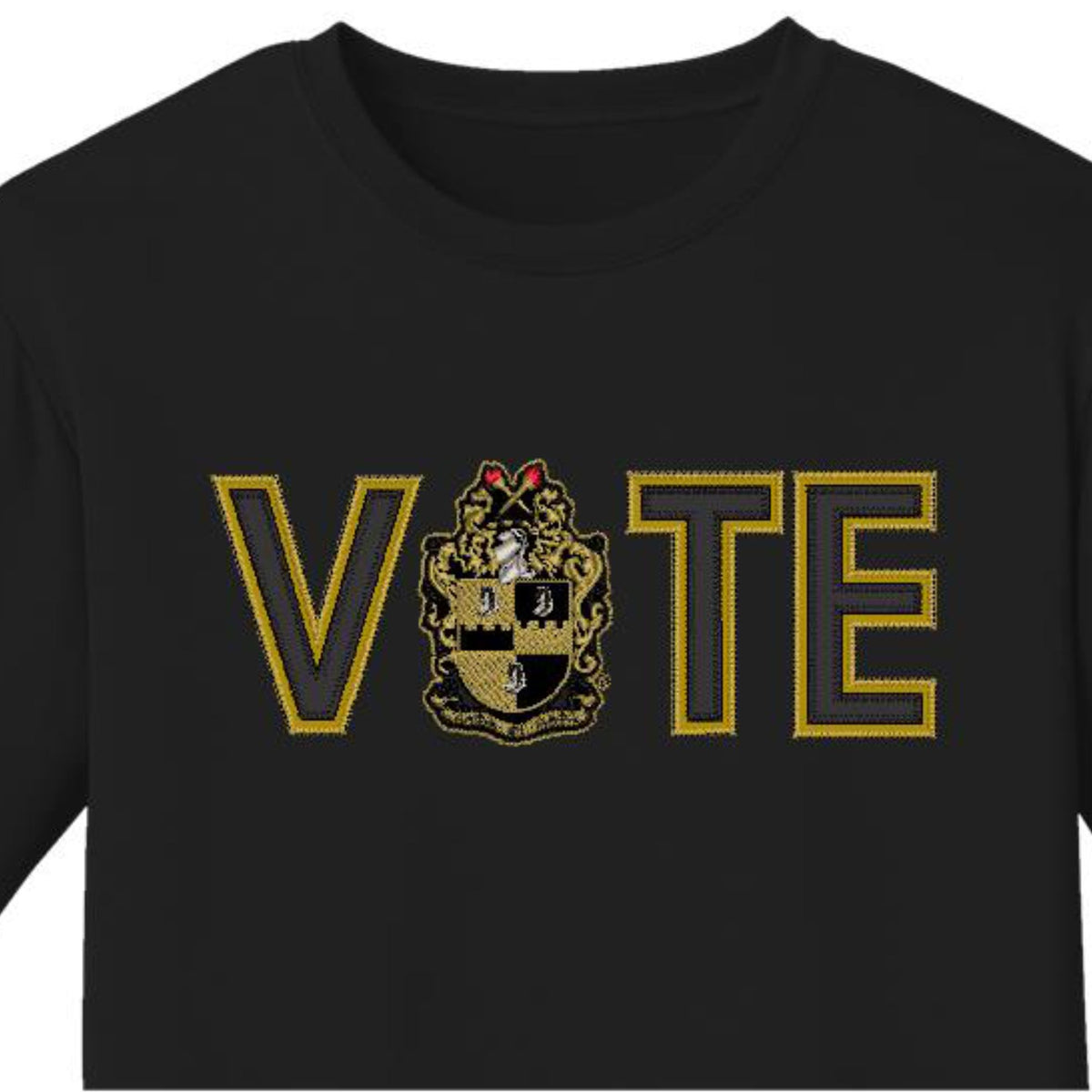 Alpha Vote Shirt – 3 Sisters Embroidery